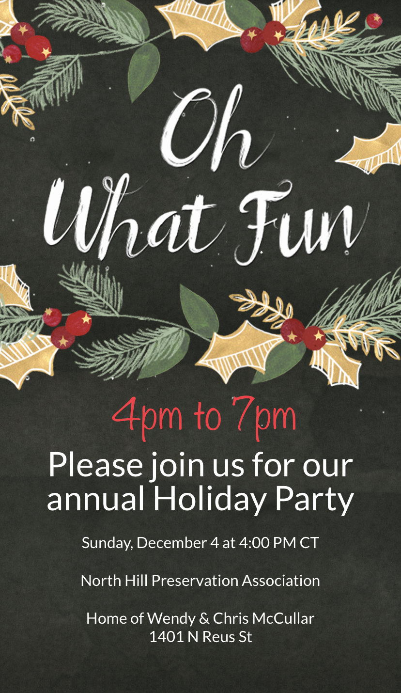 NHPA Holiday Party - Historic North Hill